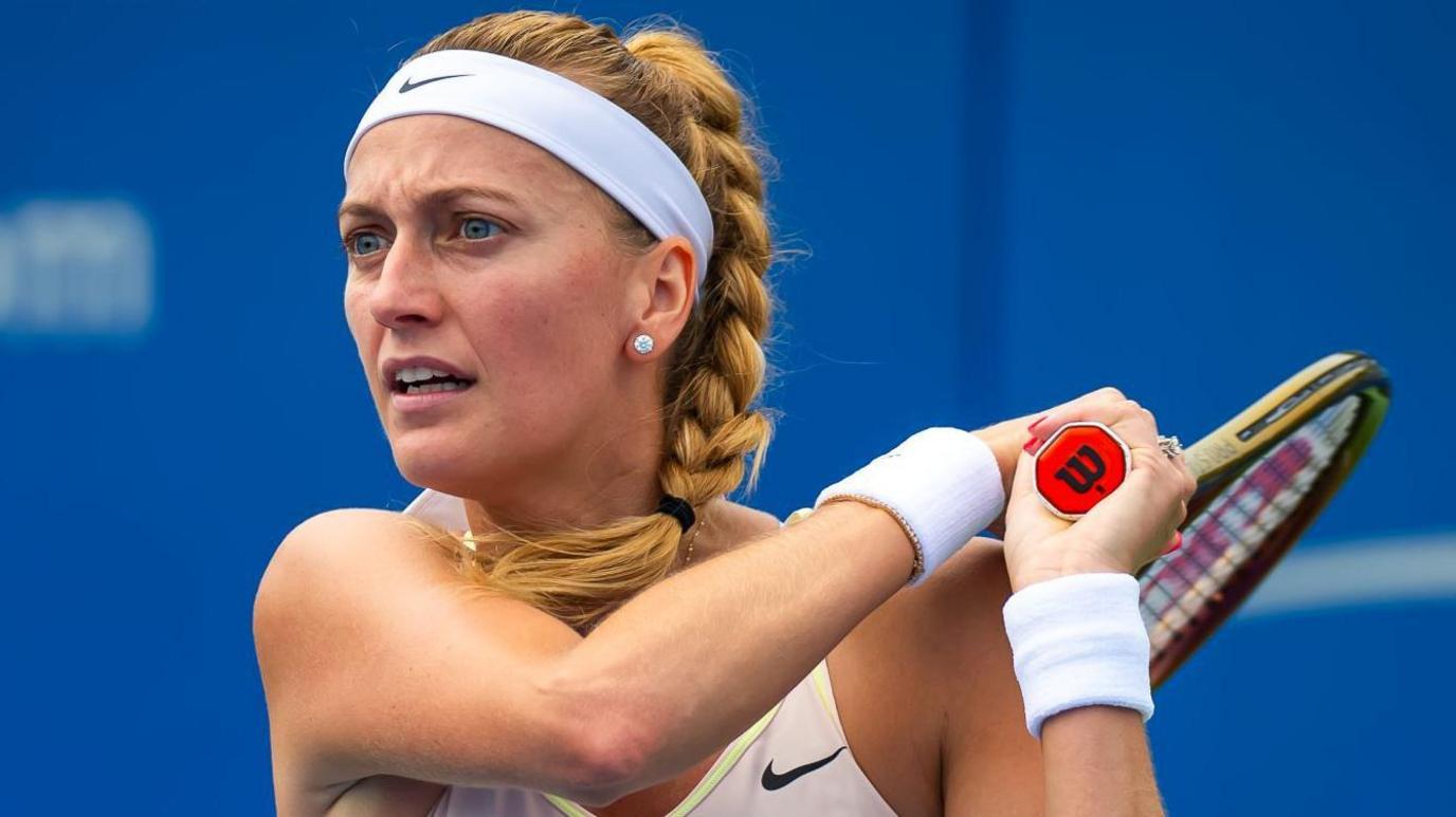 Kvitova in tears after losing final match of career at US Open - Tennis ...